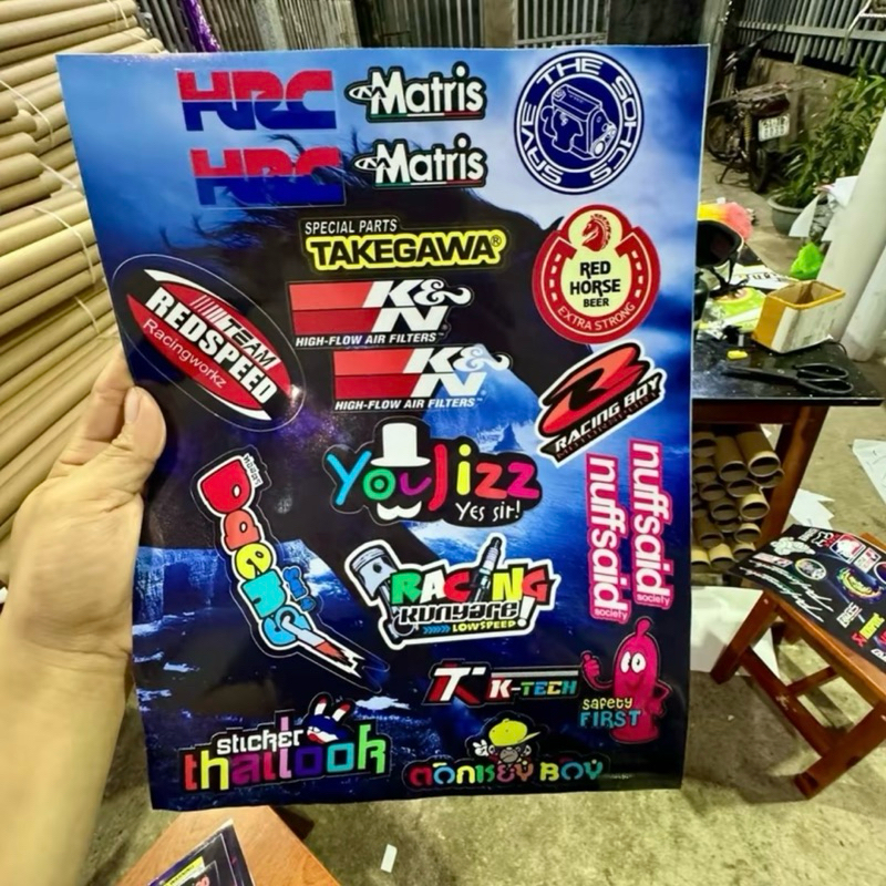 Mini Logo sticker Combo - 3-layer Decal material | Shopee Malaysia