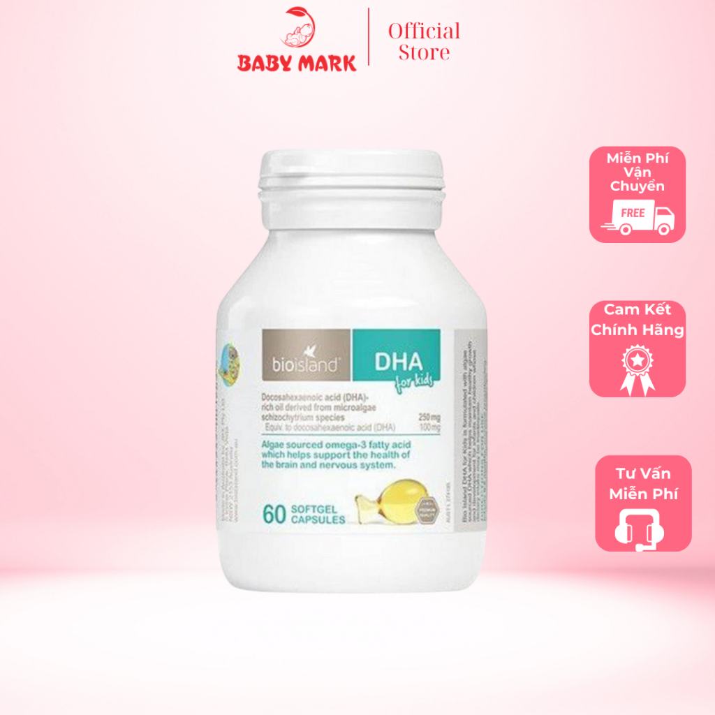 Australian DHA Supplement Bio Island DHA Kids 60 tablets - Baby Mark | Shopee Malaysia