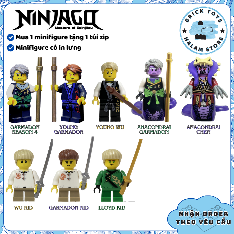 [New Item] Young Ninjago Garmadon minifigures assembly toy Young Wu ...
