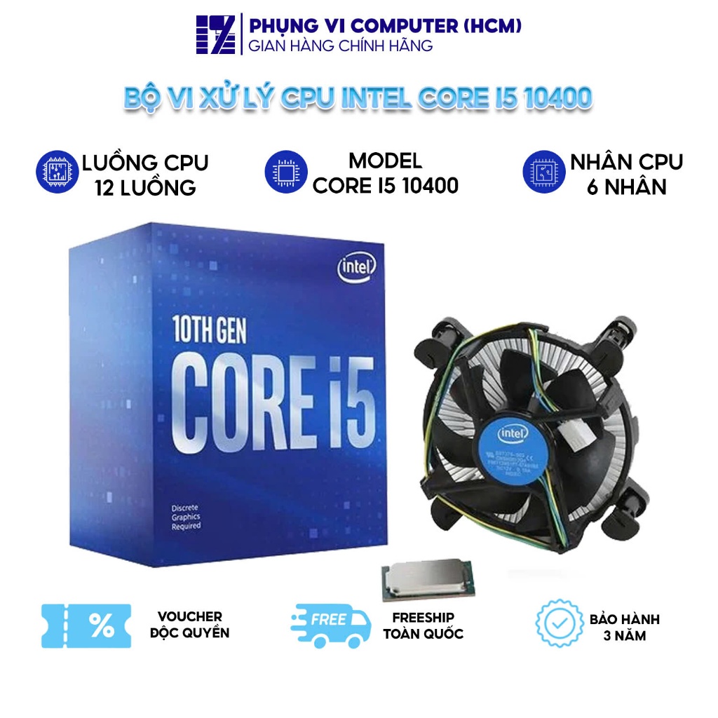 Intel Core i5 10400 CPU processor - Genuine product - | Shopee Malaysia