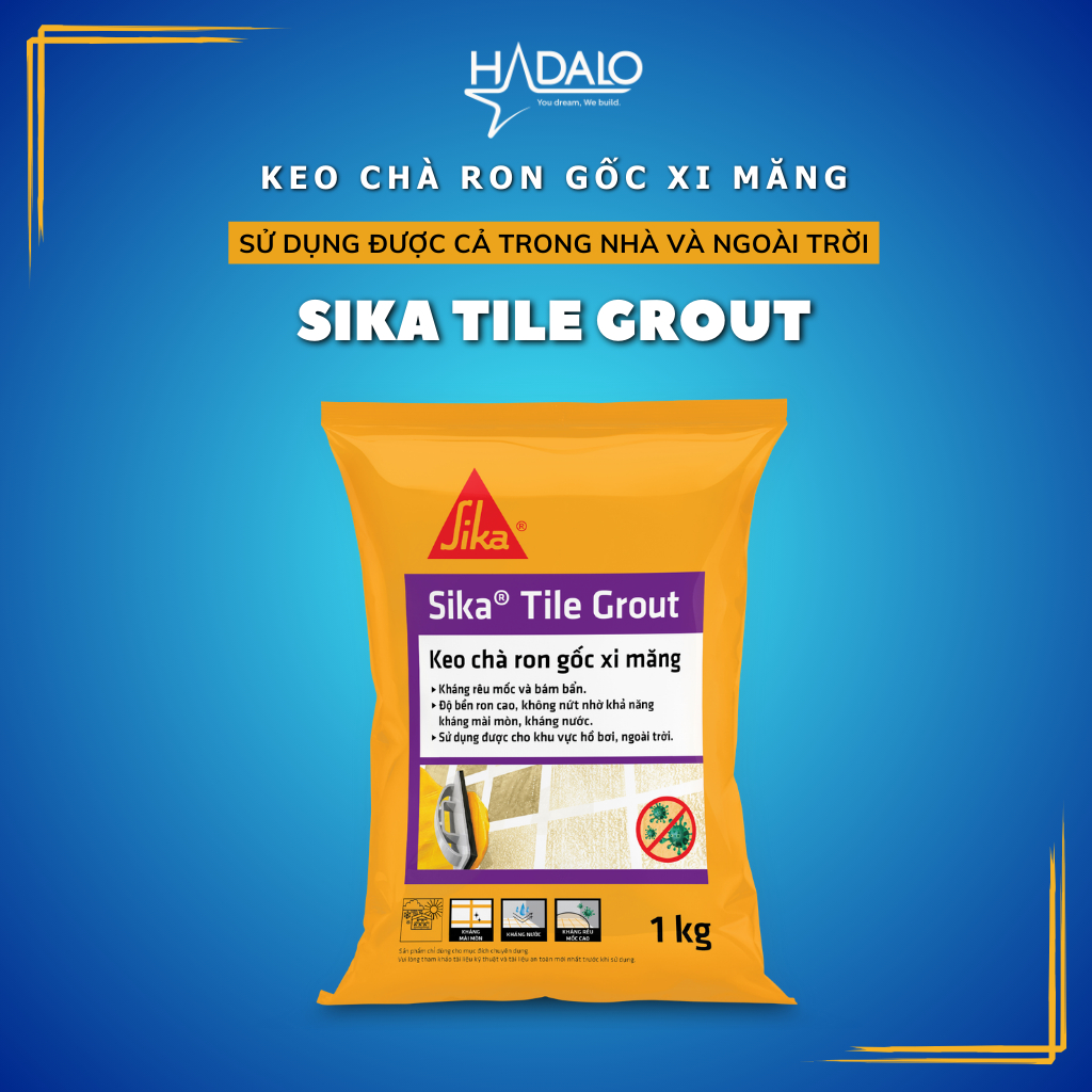 Sika Tile Grout – Used to fill indoor/outdoor Tile gaps, good ...