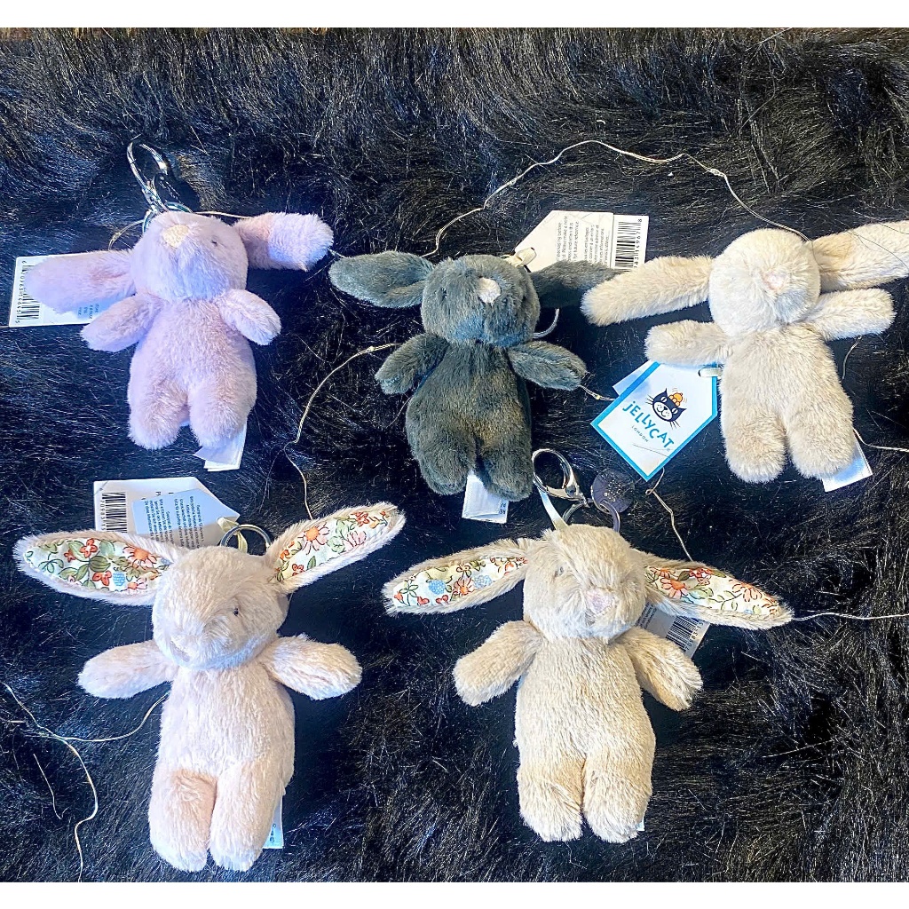 Jellycat Keychain Surplus Bashful Bunny Full Tag Ribs Gift Dustbag JC ...
