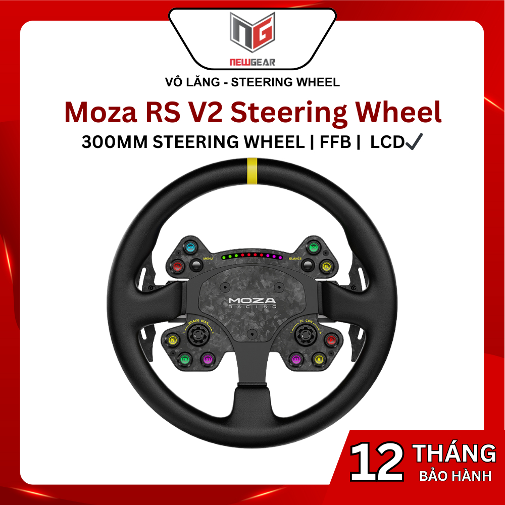 Moza Racing RS V2 Steering Wheel – High-end Gaming Steering Wheel ...