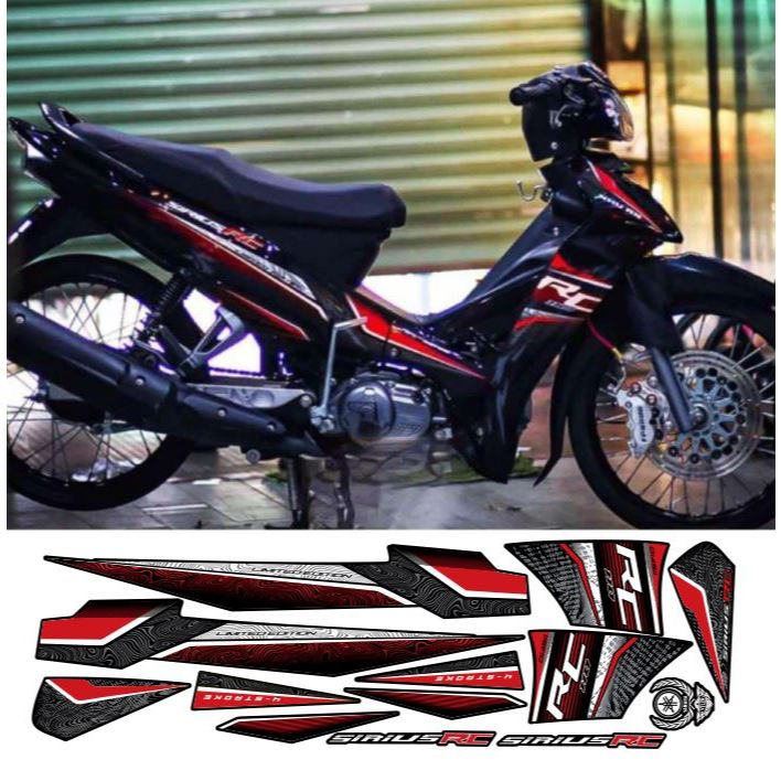 Sirius rc black and red stamp 1 mixed with many colors, 3-layer ...