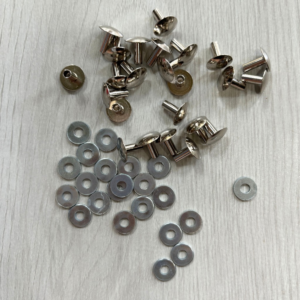 Good quality helmet rivets (combo of 30 rivets & 30 long temples ...