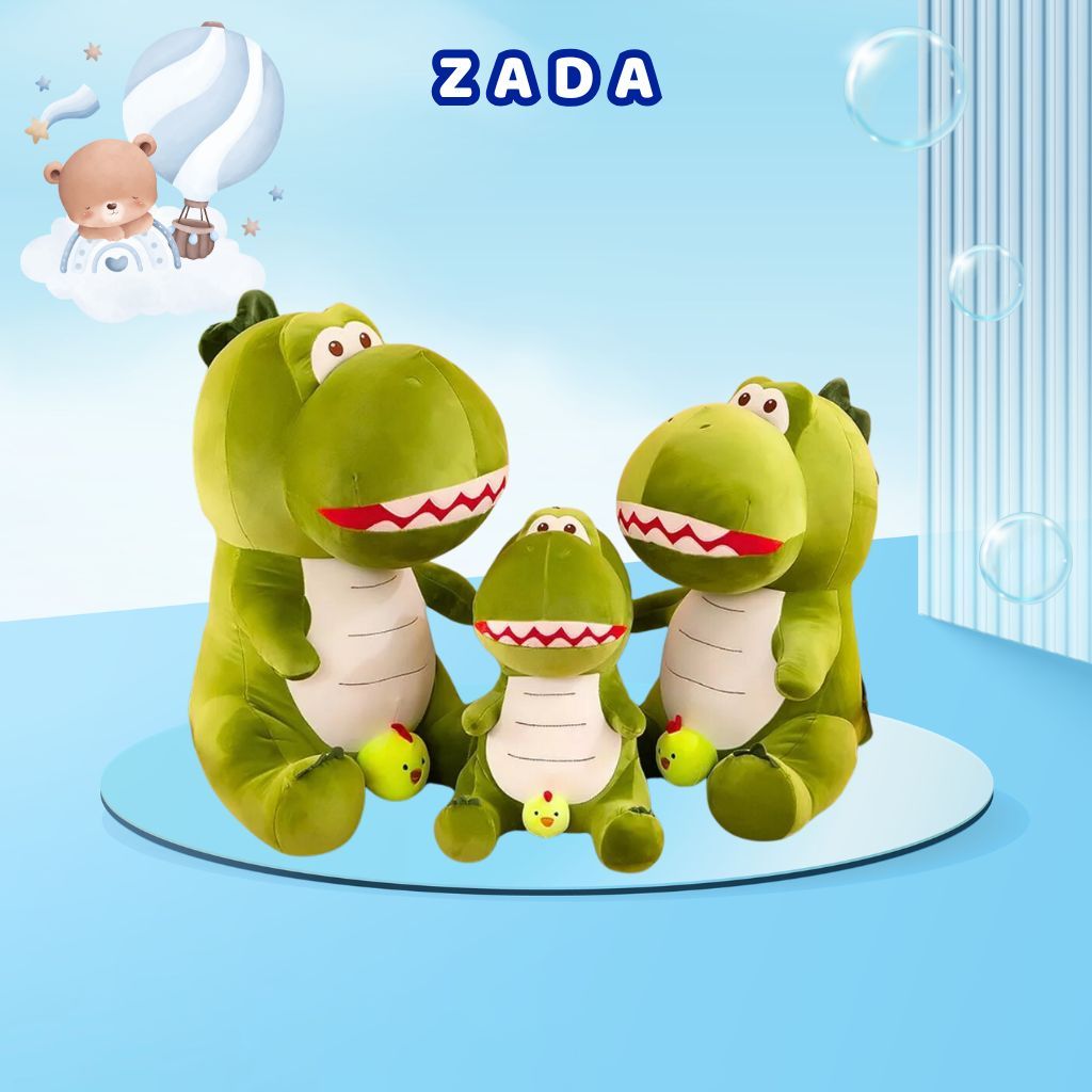 Dinosaur Teddy Bear with Cute Chicken, Yellow, Heart Rays in All ZADA ...