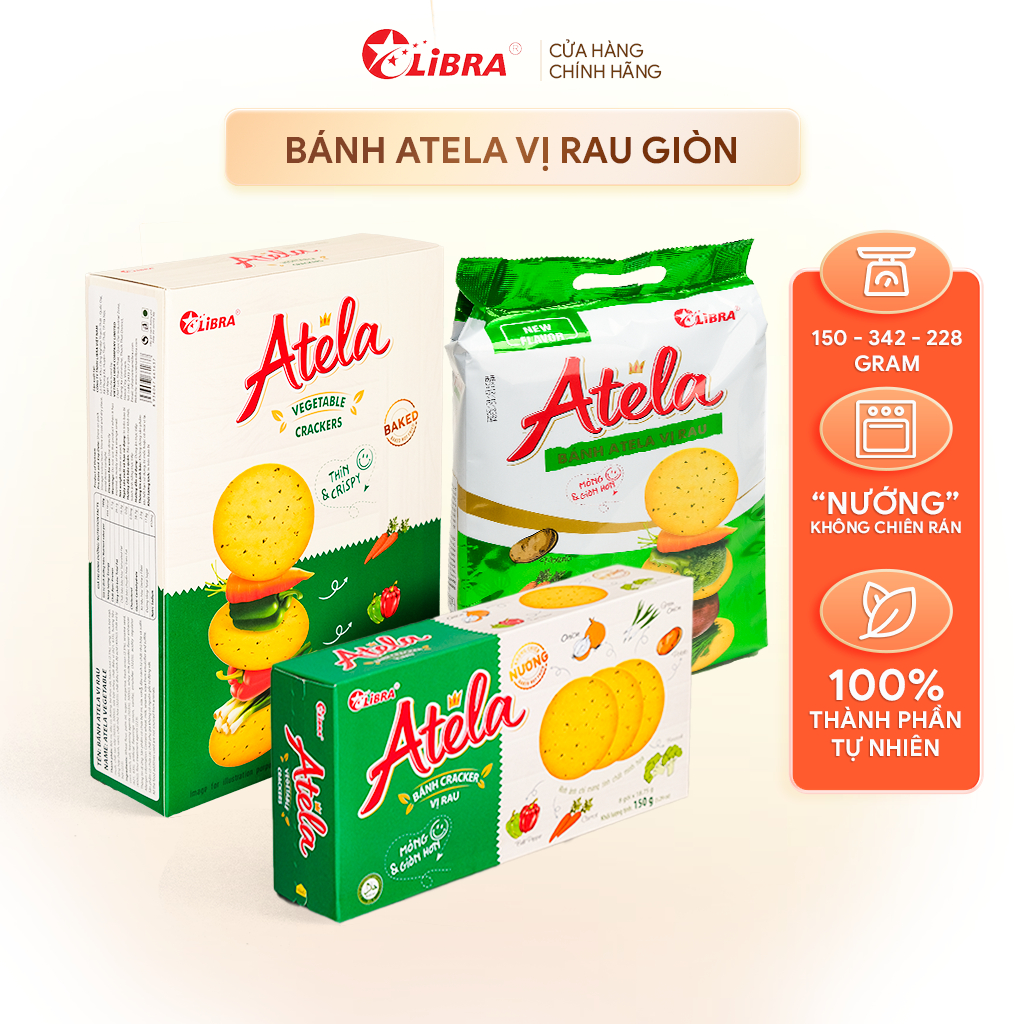 Atela Crispy Vegetable Cracker, Healthy Nutritious Crispy Sweet and Salty Snacks, CNY Ceremony ...