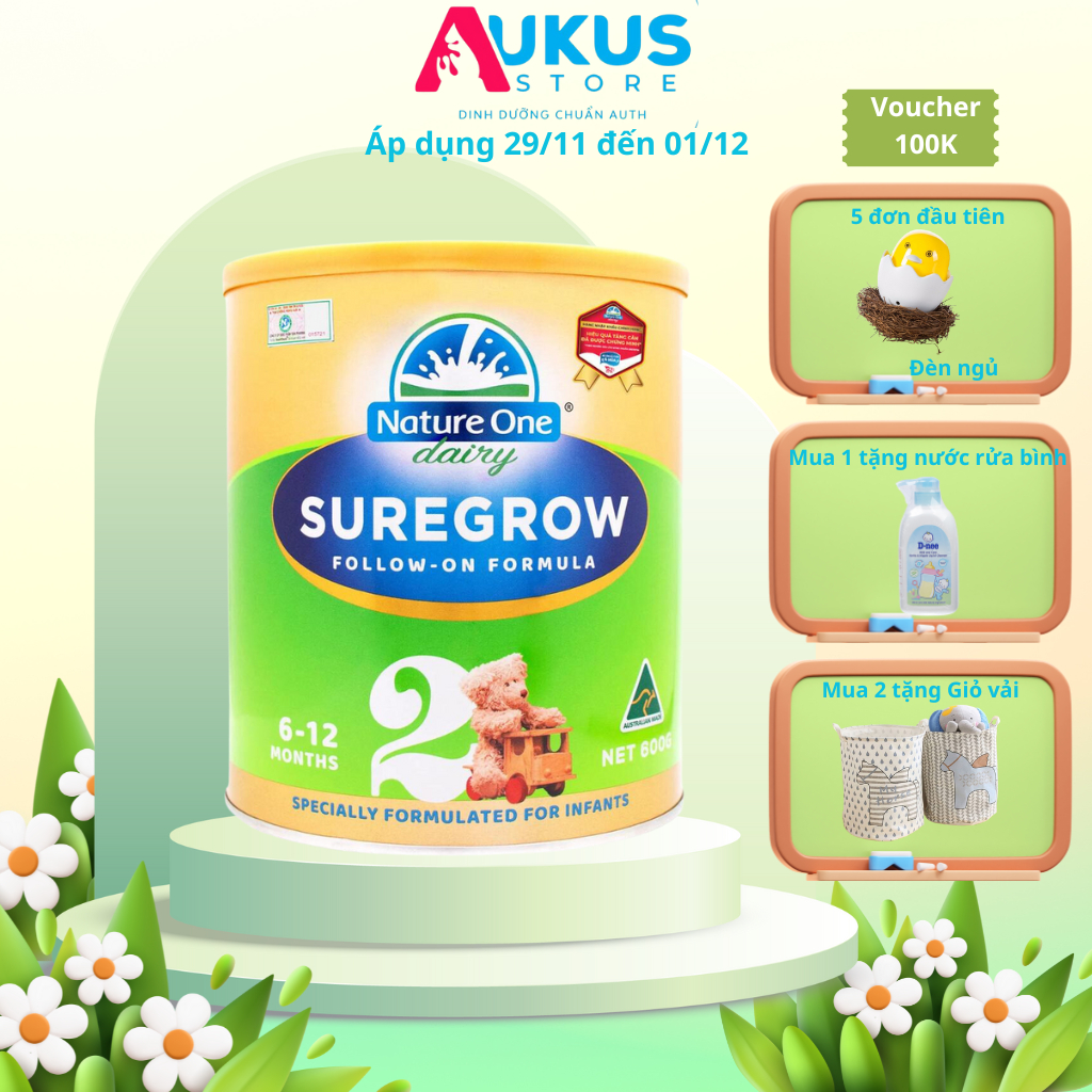 Nature One Dairy SureGrow HMM weight gain milk No. 2 for babies 6-12 M ...