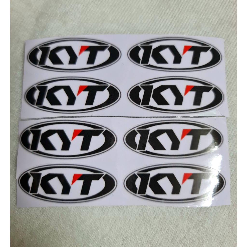 KYT decal Genuine KYT Logo Sticker for Helmets and Motorcycles | Shopee ...