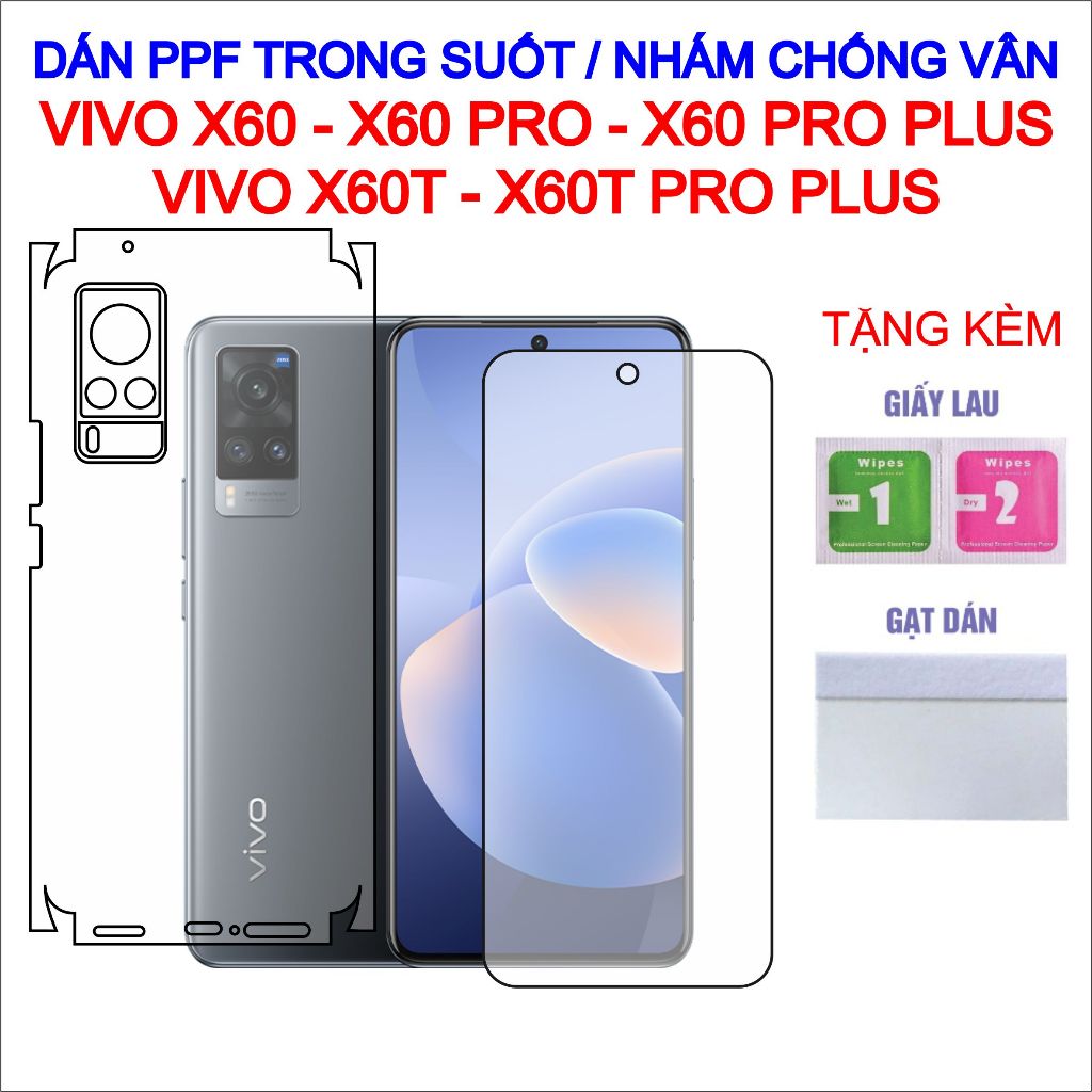 Ppf stickers for Vivo X60, X60 Pro, X60 Pro Plus, X60T, X60T Pro Plus ...