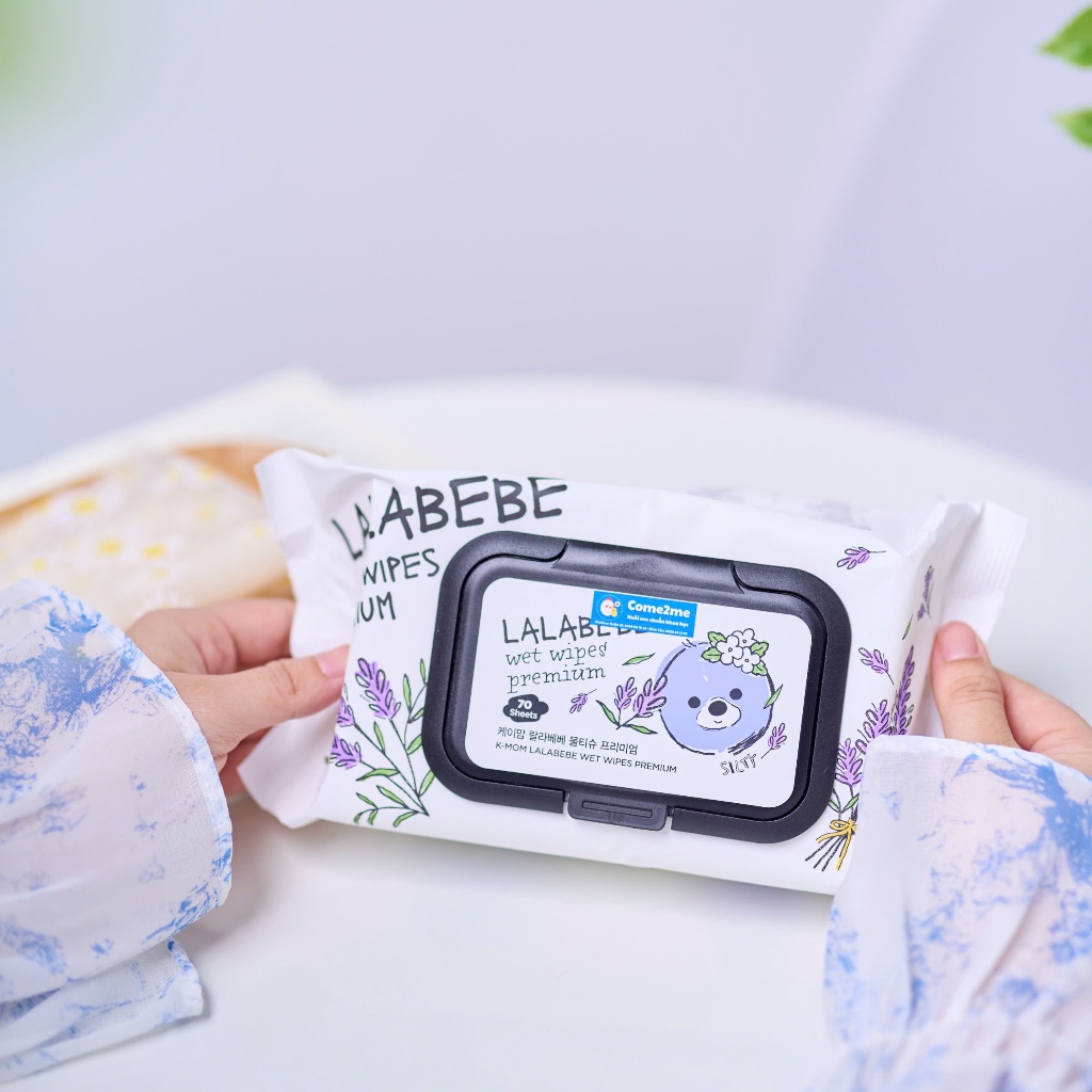 Lalabebe K-mom premium wet wipes - Han Van embossed domestic 70 sheets ...