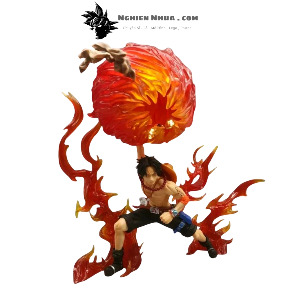 One Piece Model - Fireball Ace Model - One Piece Figure - Plastic ...