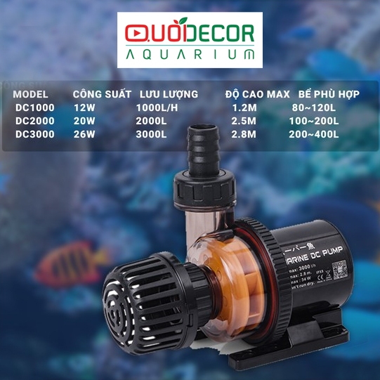 Marine DC Pump Aquarium Pump | Marine premium anti-shock pump | DC1000 ...