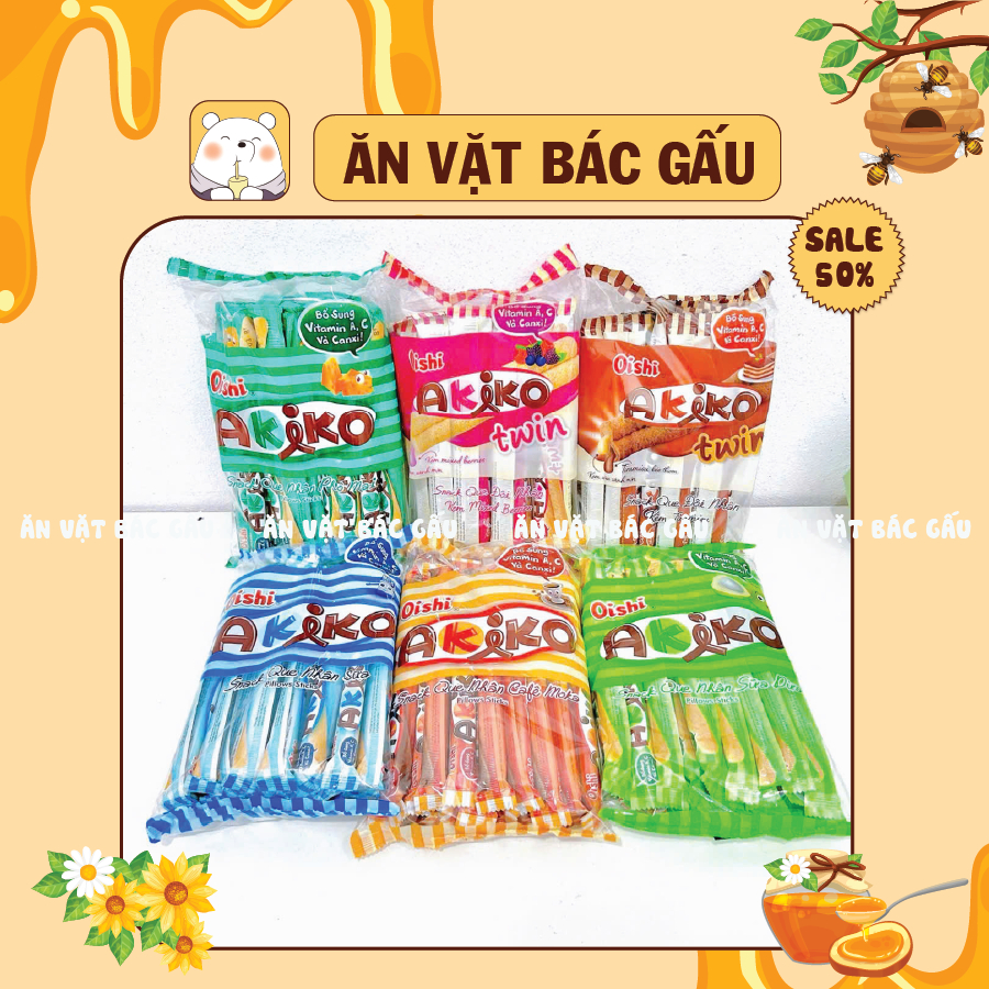 Akiko Oishi Snack Sticks of all flavors, pack of 20 sticks/8g, Akiko ...