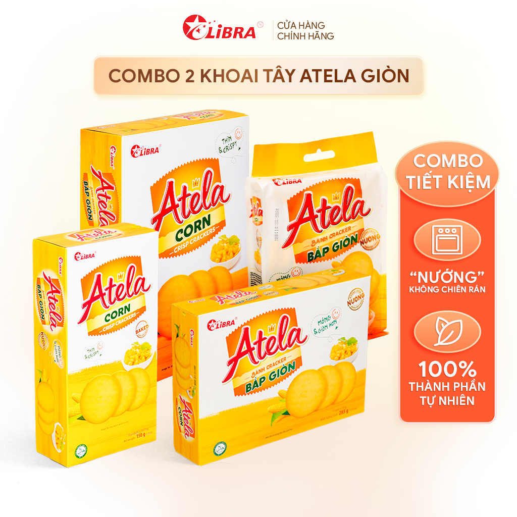 Combo of 2 Crispy Atela Corn Crackers, Healthy Nutritious Crispy Sweet ...