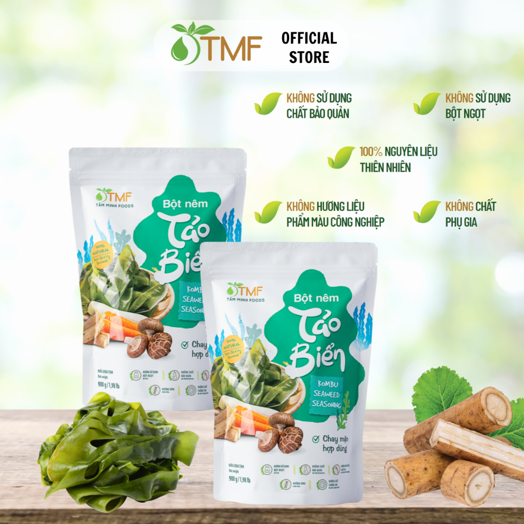 Combo of 2 packs of Tam Minh Foods Seaweed seasoning powder 900g ...