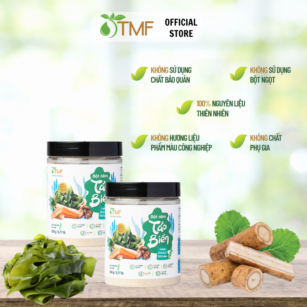 Combo of 2 jars of Tam Minh Foods Seaweed seasoning powder 350g without ...