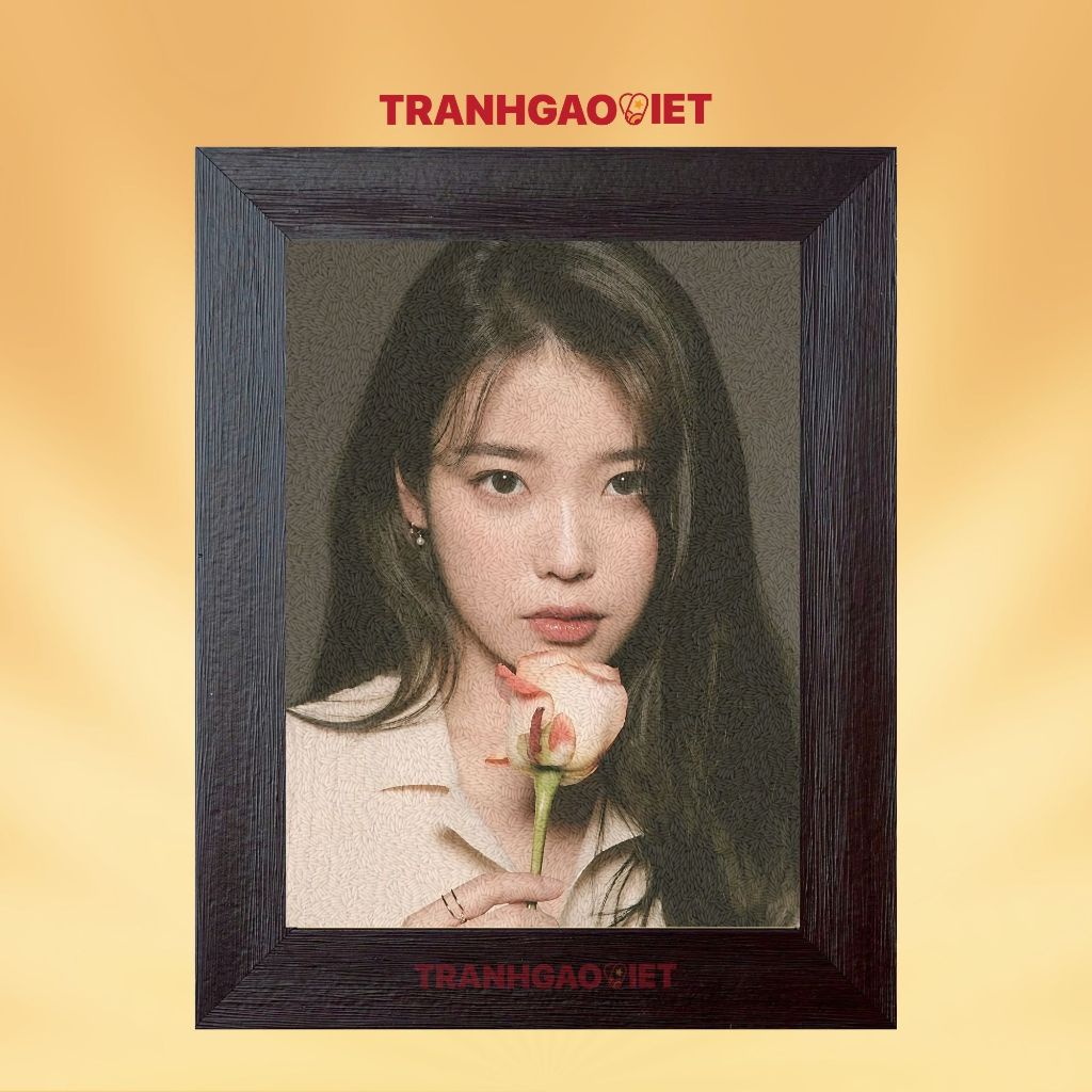 Artist IU Colored Rice Painting | Inspirational table paintings | Iu - With Love | Lee Ji-eun ...