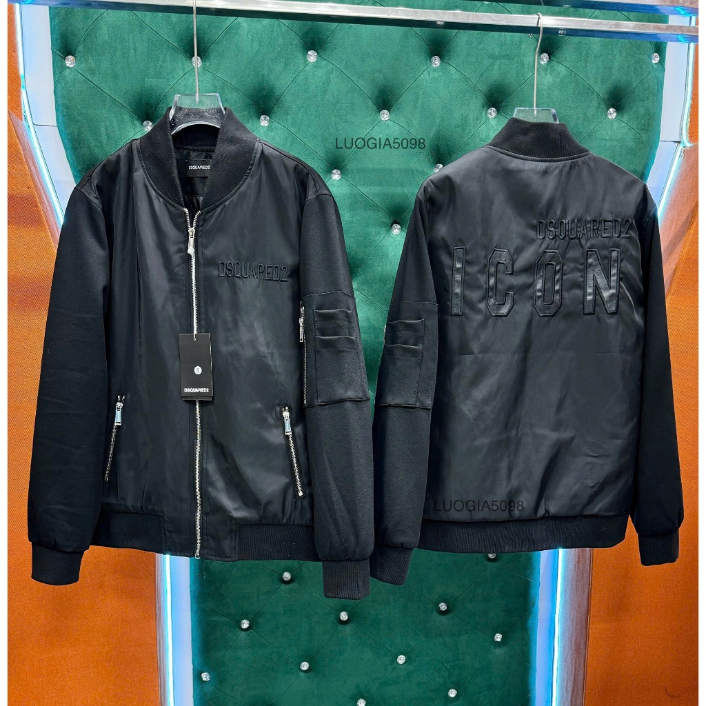 Bare cotton suedeJacket with embroidered lettering, Jacket mixed with ...