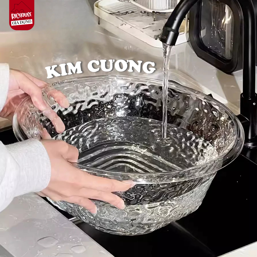 Transparent Diamond Pattern Washbasin Made of Acrylic Plastic with ...