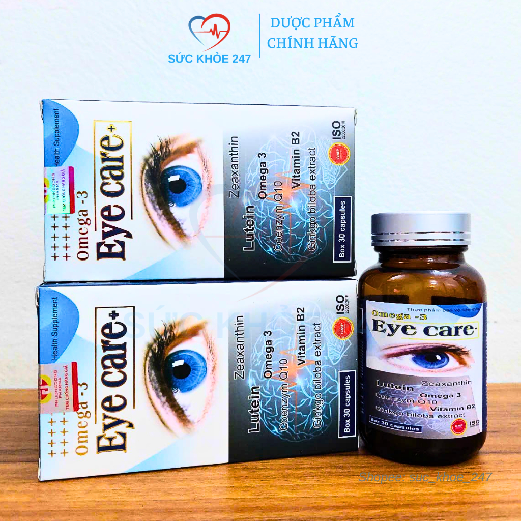 Omega-3 EYE CARE+ Fish Oil Bottle of 30 Capsules - Reduces EYE Aging ...