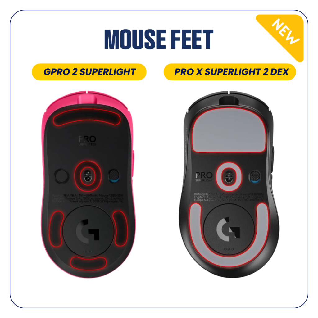 Feet Mouse Logitech GPRO 2 LIGHTSPEED, PRO X SUPERLIGHT 2 DEX | Shopee Malaysia