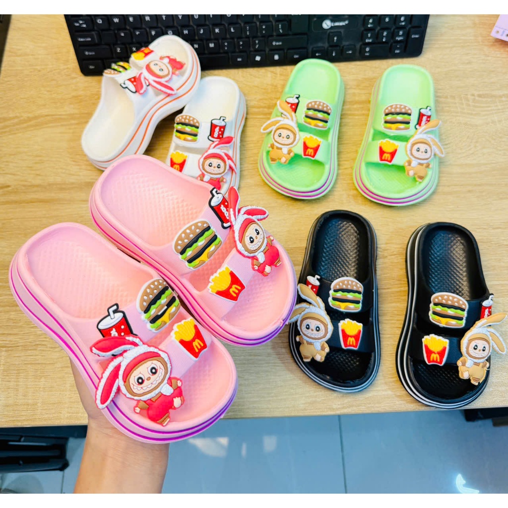Buy 1 GET 1 FREE - labubu rabbit-shaped curved-soled bread sandals ...