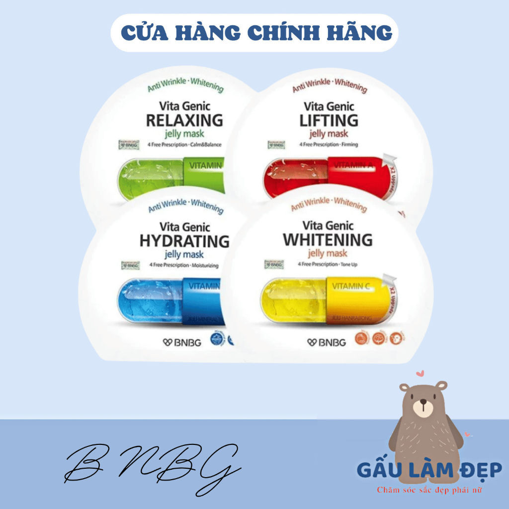 (1 Piece) BNBG Vita Genic Lifting Jelly Mask Moisturizes and Soothes ...