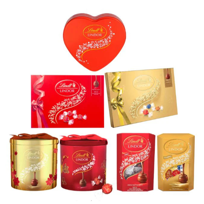 Lindt Lindor Chocolate Mixed Milk Oval Tin Box 144G | Shopee Malaysia