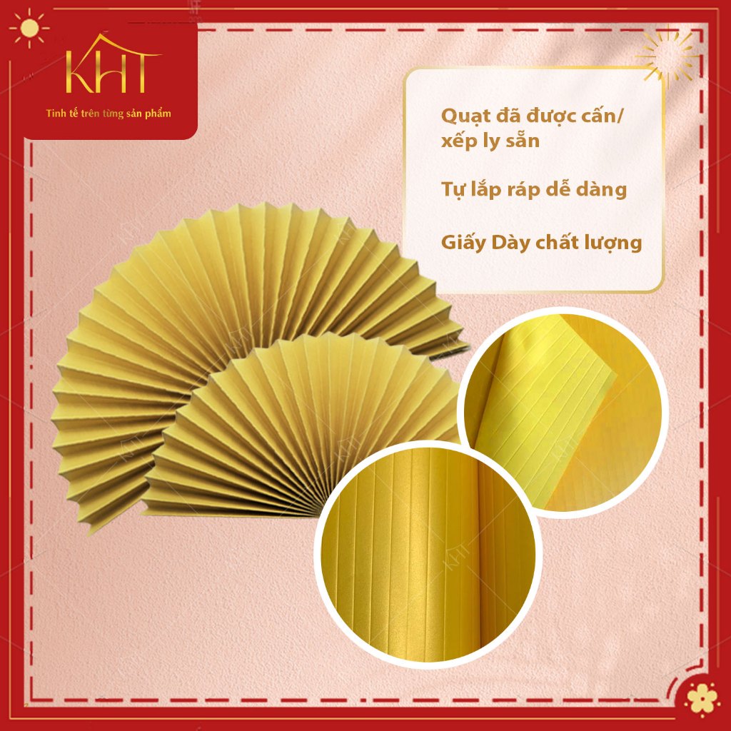 Red velvet paper, metallic gold paper, size 79*54cm, fan folds CNY ...