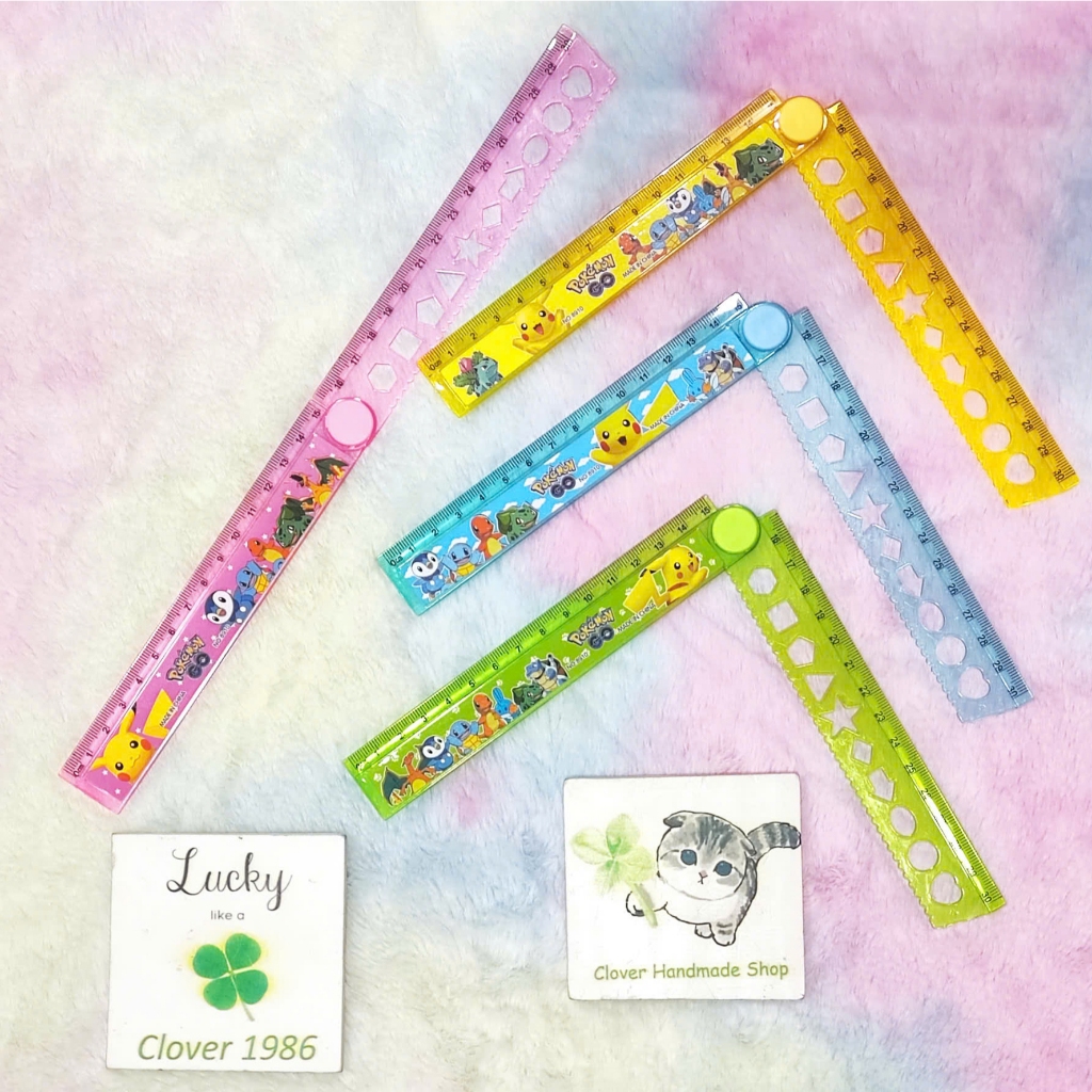 Golden mouse pikachu ruler 30cm THGA8 cute cartoon folding ruler ...