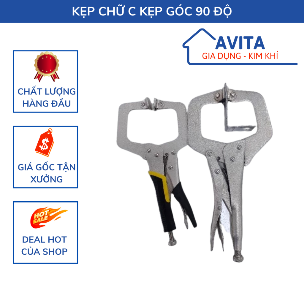 C-shaped clamp clamps 90 degree angle, clamping pliers, stone and wood ...