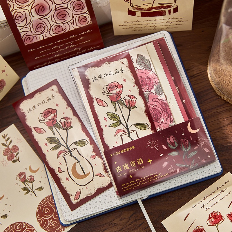 Handwritten Letter Paper Set 25 Rose StylePiece, Handwritten Letter Set ...