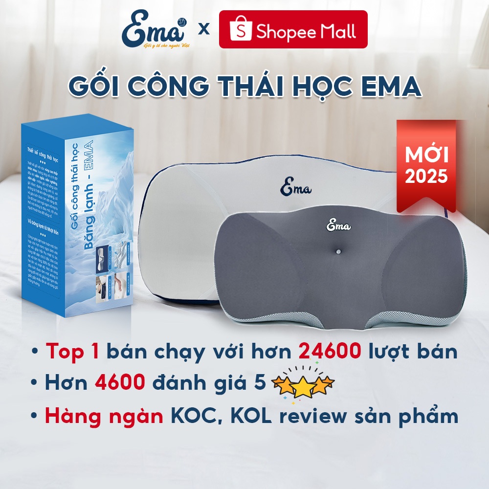 Ema Ergonomic Pillow - Designed for all sleeping positions, prevents ...