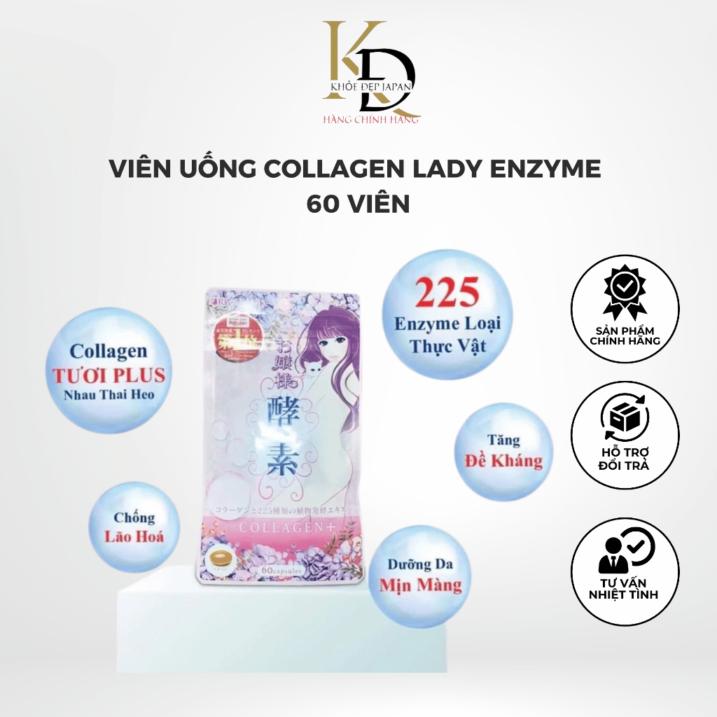 Lady Enzyme Fresh Collagen Plus Pack 60v | Shopee Malaysia