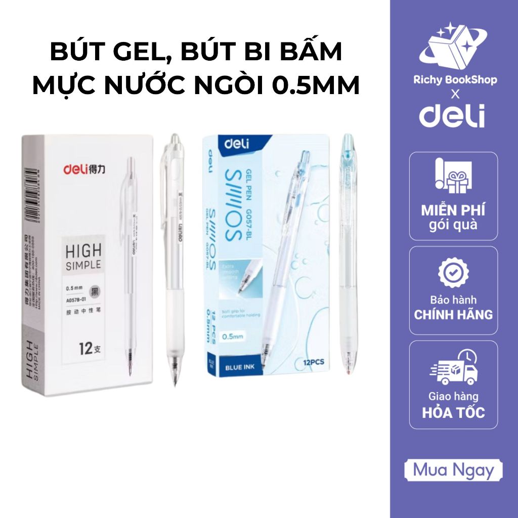 Gel Pen, Blue Ink Ballpoint Pen EG057 Smooth, Quick-Dry Gel Ink for ...