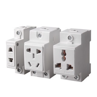 2-prong, 3-prong power outlet with aptomat rail for electrical cabinets ...