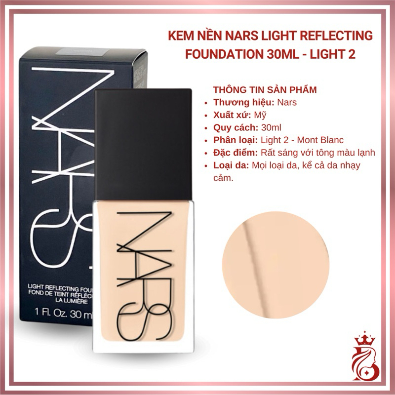 Nars Light Reflecting Foundation Mont Blanc Light 2 30ml | Shopee Malaysia