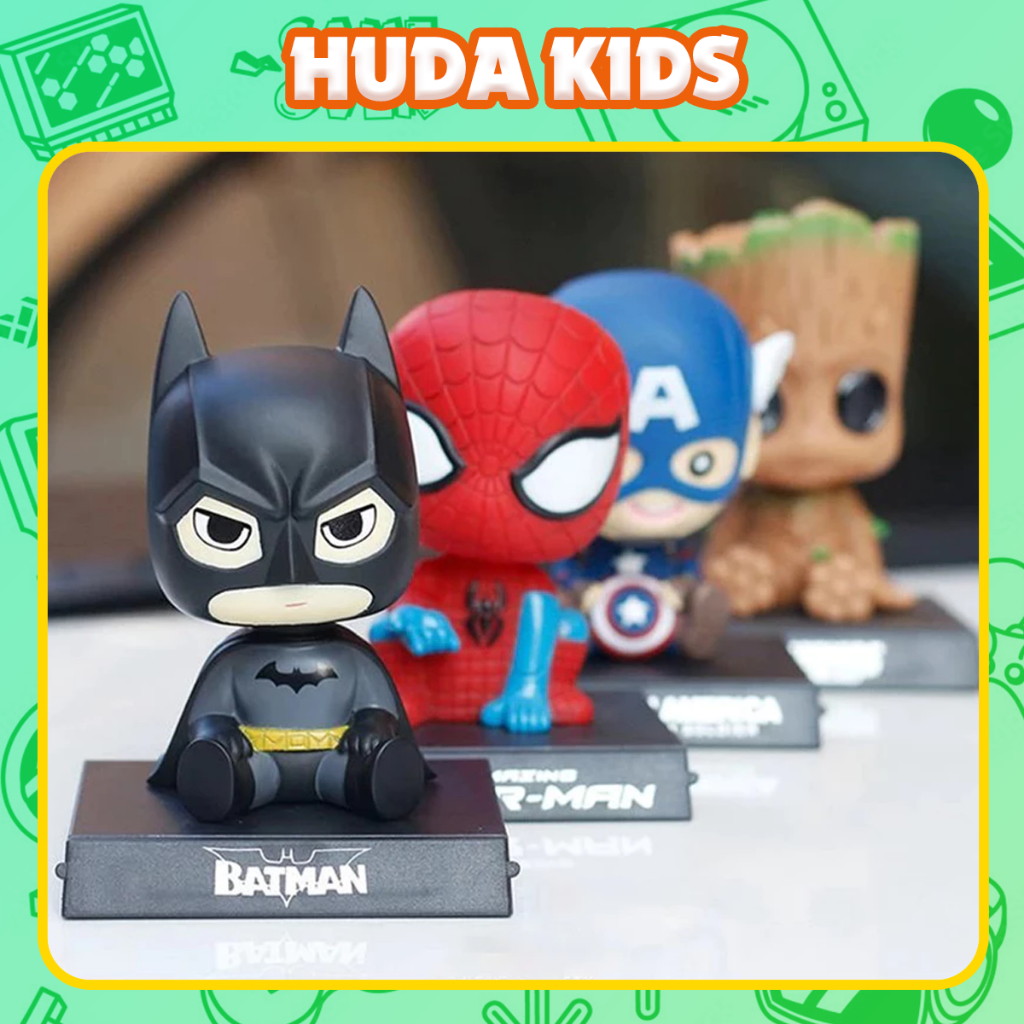 Marvel DC Ironman Captain Spider-Man Thanos HUDA KIDS Superhero Model ...