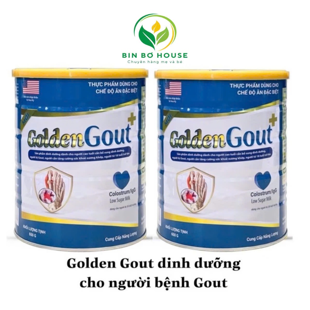 Combo of 2 cans of golden gout milk 650g for people with gout, genuine ...