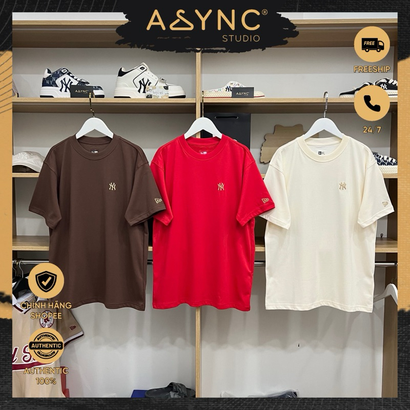 (Auth) Pack of 3 New Era x MLB Essential NY T-Shirts Basic Plain ...