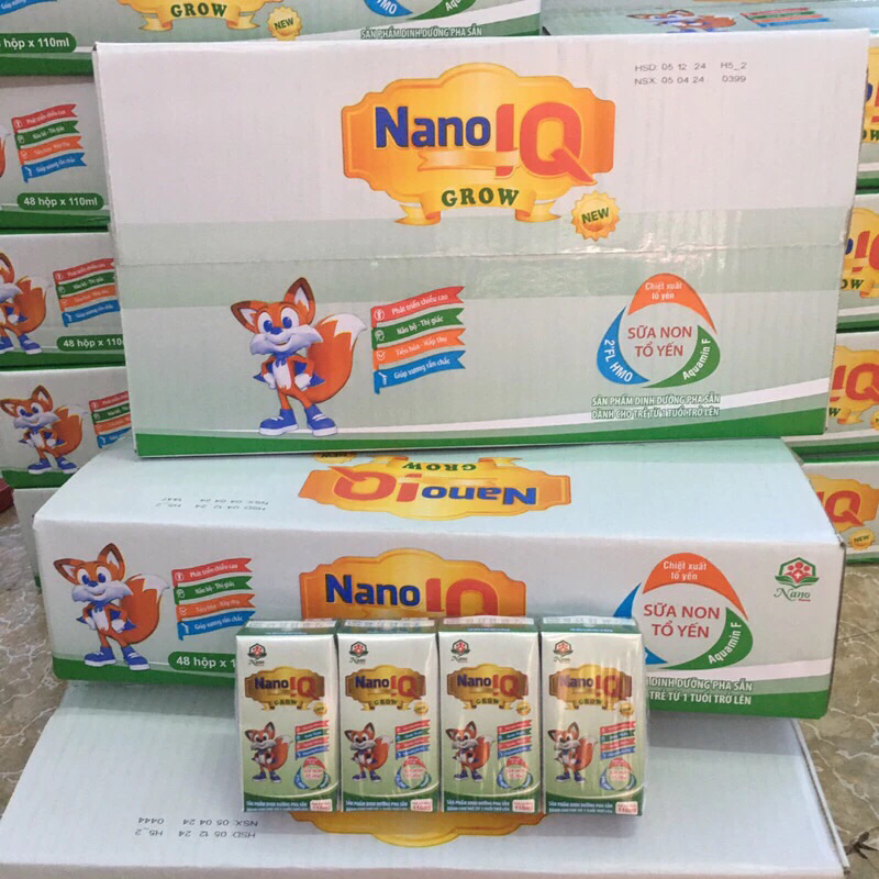 Carton of 48 boxes x 110ml Nano IQ GROW Ready-to-Drink Milk - GROW ...