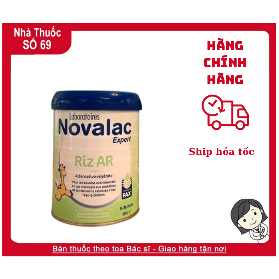 French NOVALAC RIZ AZ milk for babies with cow protein allergy 800g ...