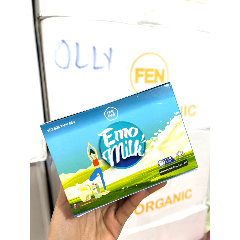 (1 Box) Emo Milk Skimmed Cow's Milk, supports Weight Loss and regains ...