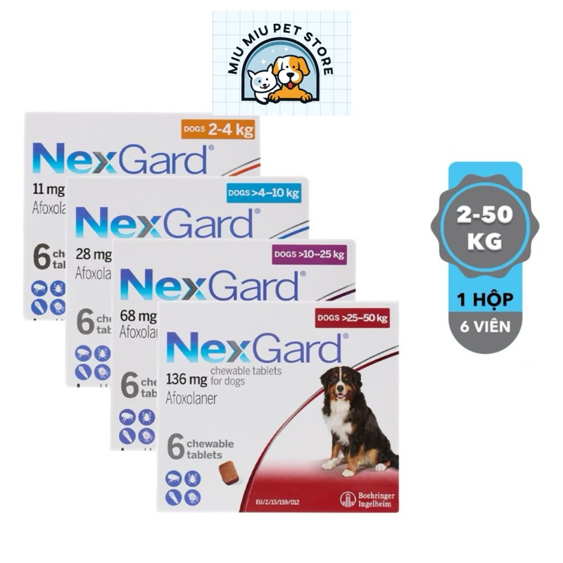 Nexgard (1 tablet) - Chewable Tablets to Prevent and Treat Ticks, Fleas ...