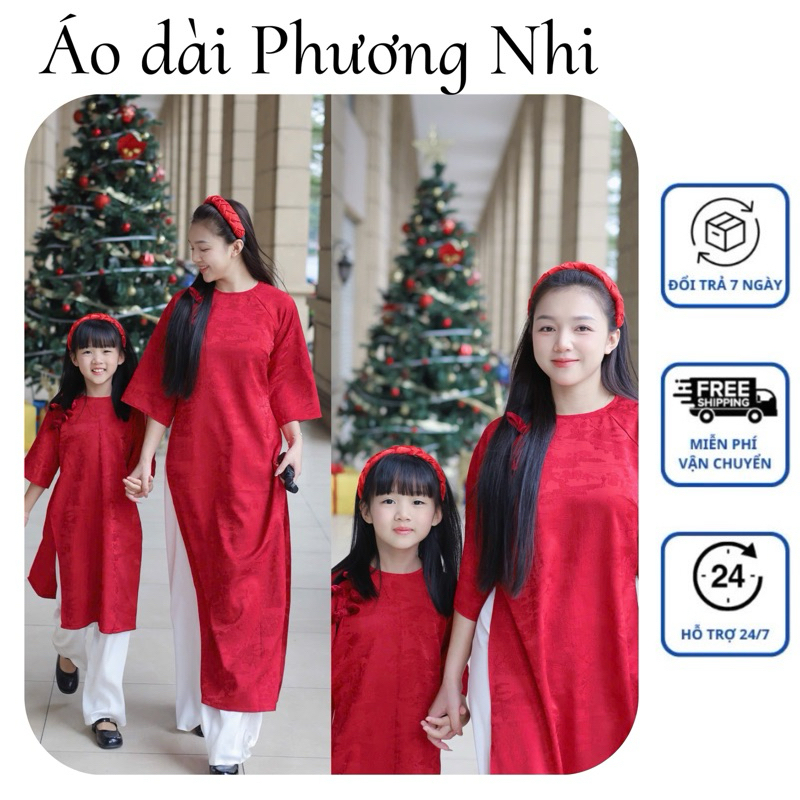 (FREE Mane) Chau Sa modern ao dai for mother and baby hot trend 2025, ao dai CNY - Phuong Nhii ...