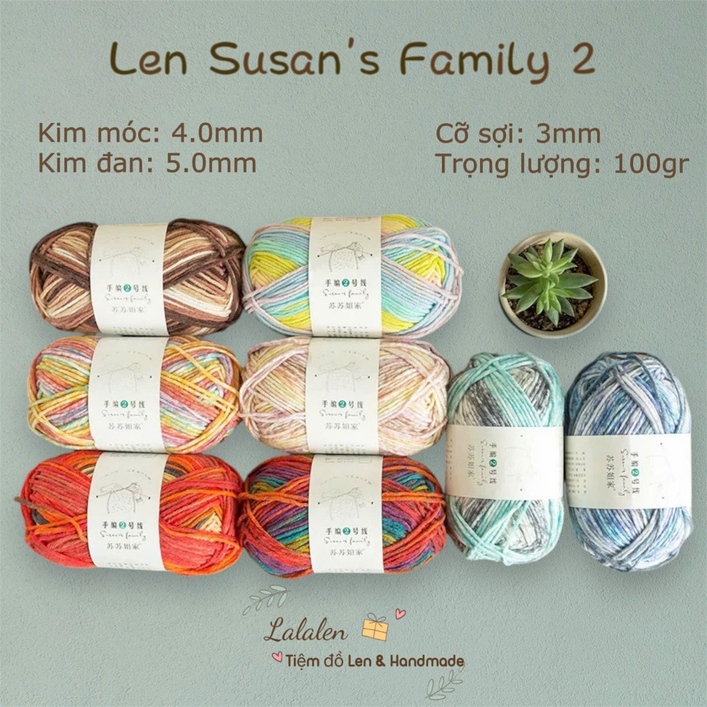 Susan Family 2 Wool - Color Palette - Roll 100gr | Shopee Malaysia