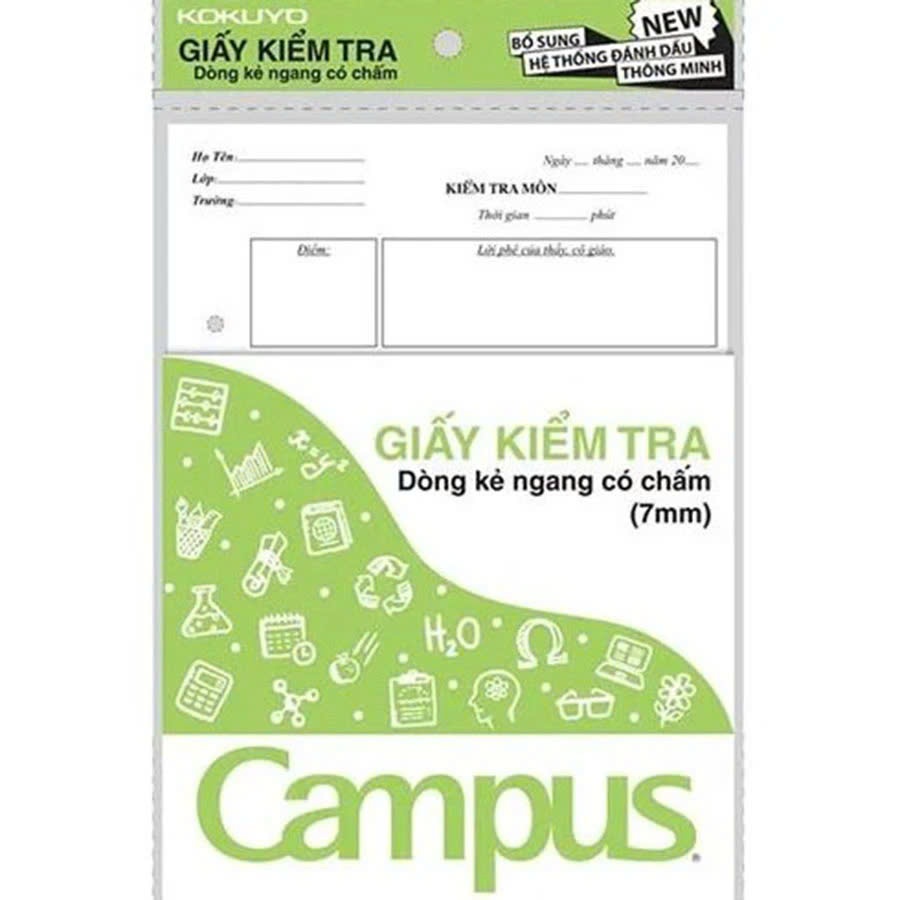 Combo of 2 sets of Campus horizontal test paper, double sheets with ...
