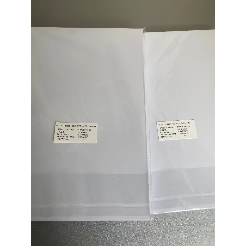 [Approximately 100 sets = 1,000 cards] A4 PVC Thermal Printing Plastic ...