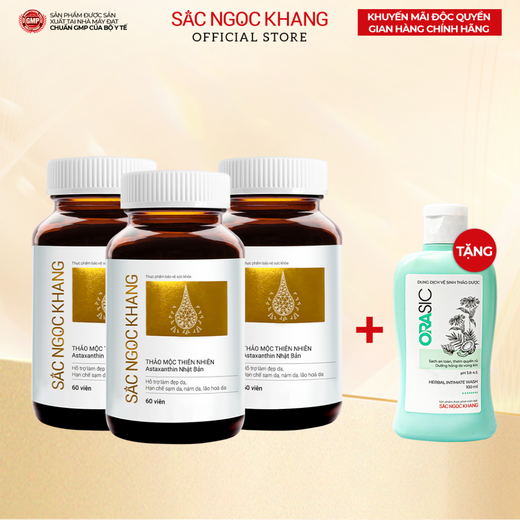 Process of 3 Boxes of Sac Ngoc Khang Vi Green Algae Pills (60v box ...